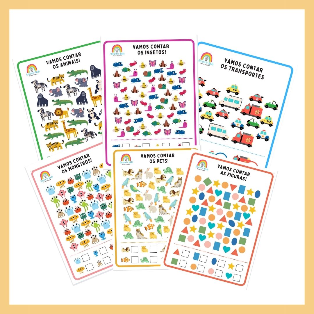 VAMOS CONTAR – Sensorio Kids – Recursos Pedagógicos Criativos para Desenvolvimento Infantil